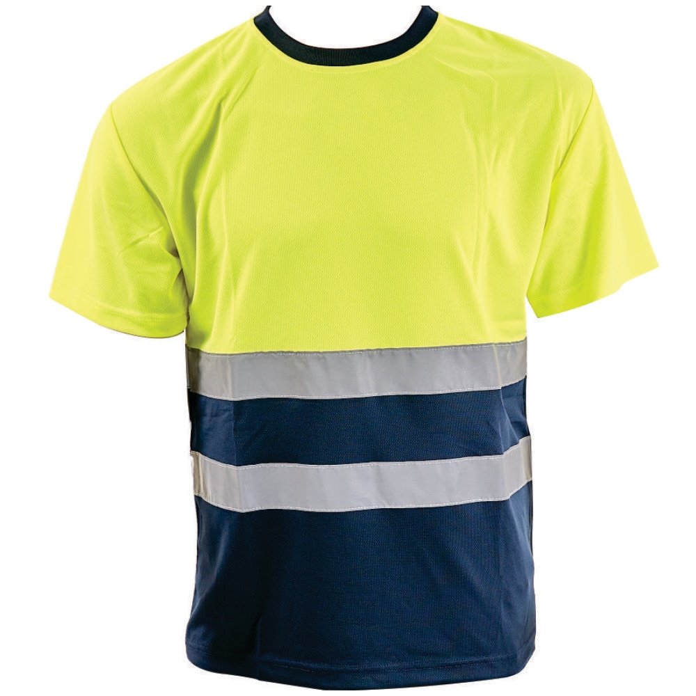 Tricou reflectorizant road galben/bleumarin poliester marimea S Energo ...