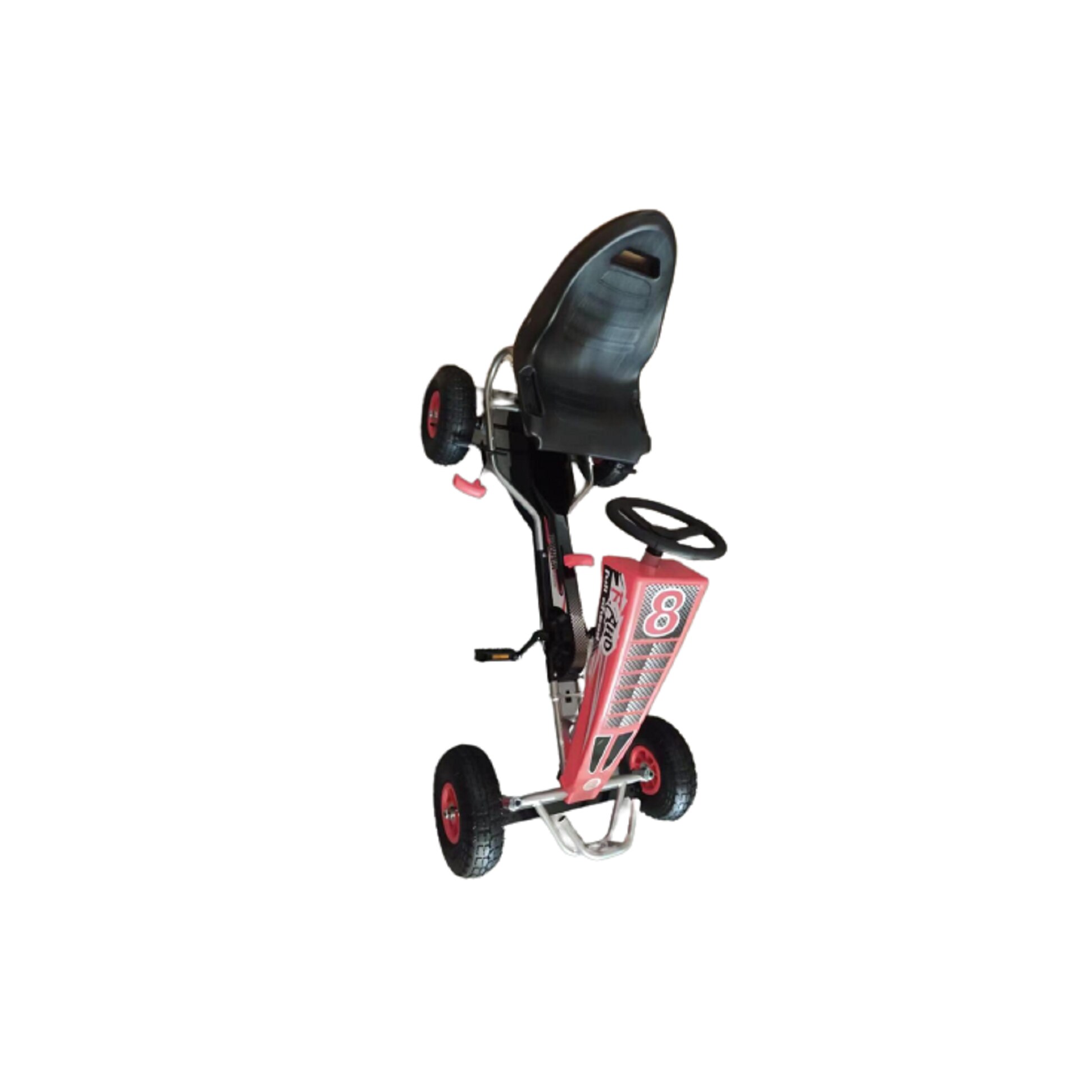 Kart cu pedale Go Kart, scaun reglabil, roti cauciuc cu camera, mers ...