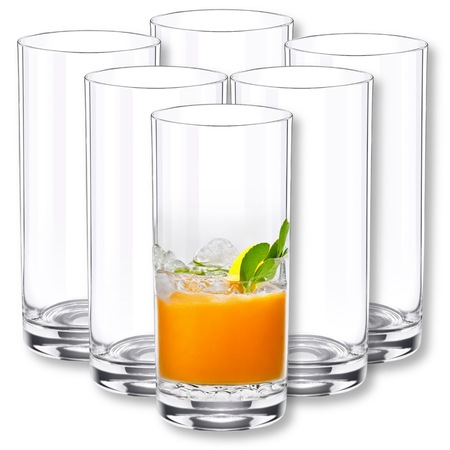 Set Pahare Cocktail, 6 piese, Crystalline, Sticla Transparenta, 390 ml ...