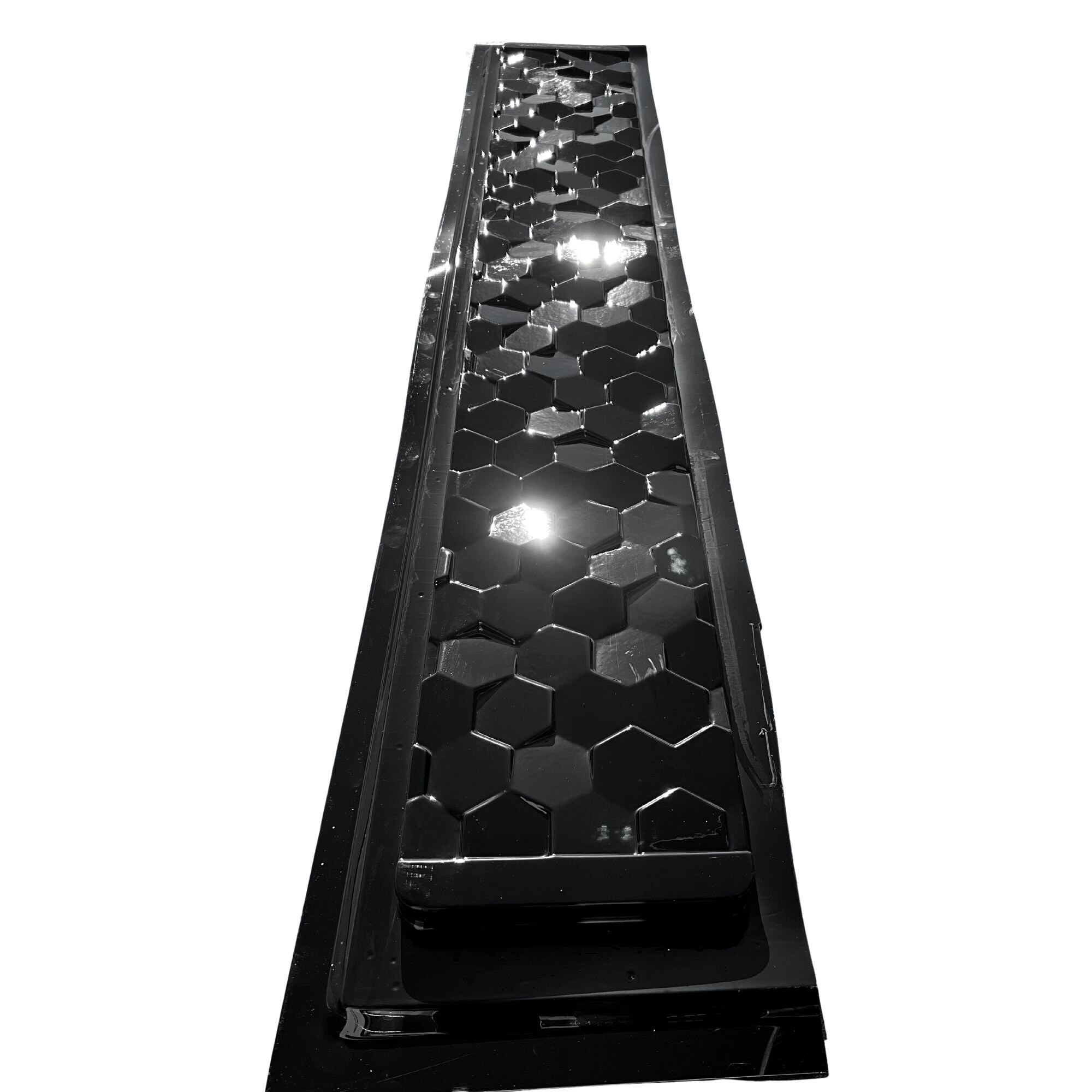 Matrita panou gard, model Fagure Mic, plastic ABS, negru, 200x30cm ...