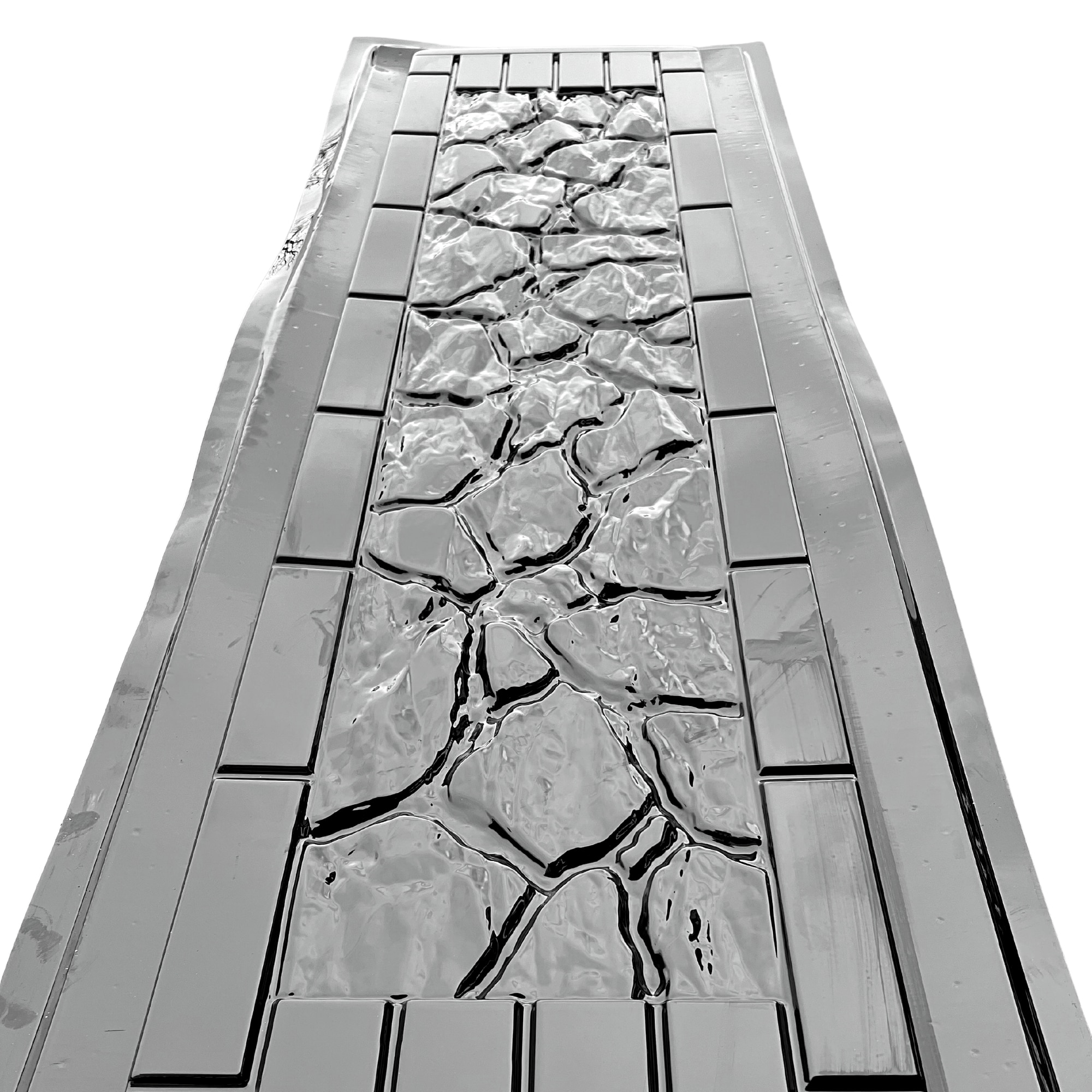 Matrita panou gard, model Rompa v3, plastic ABS, negru, 200x50cm - eMAG.ro