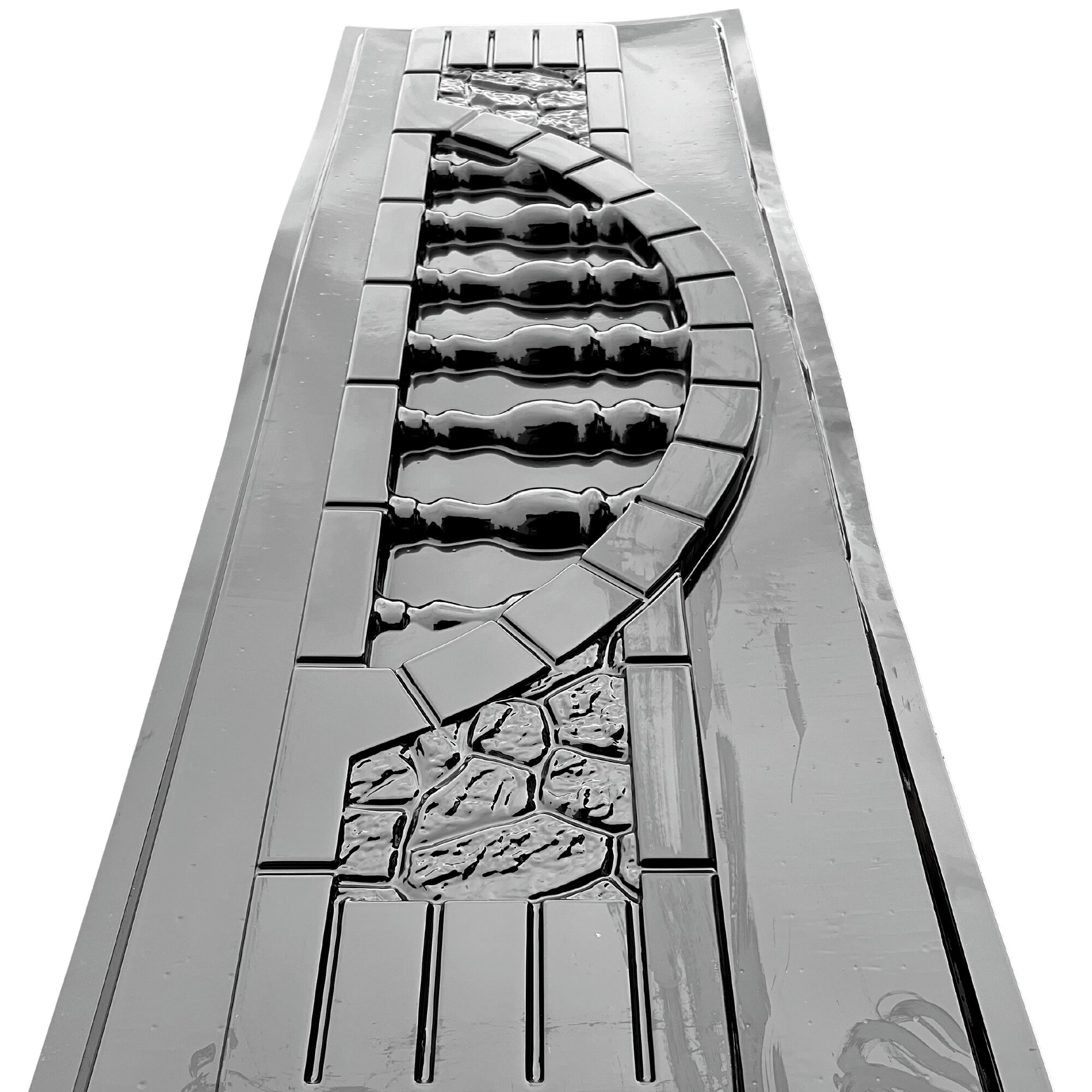 Matrita panou gard, model Rompa terminatie v3, plastic ABS, negru ...