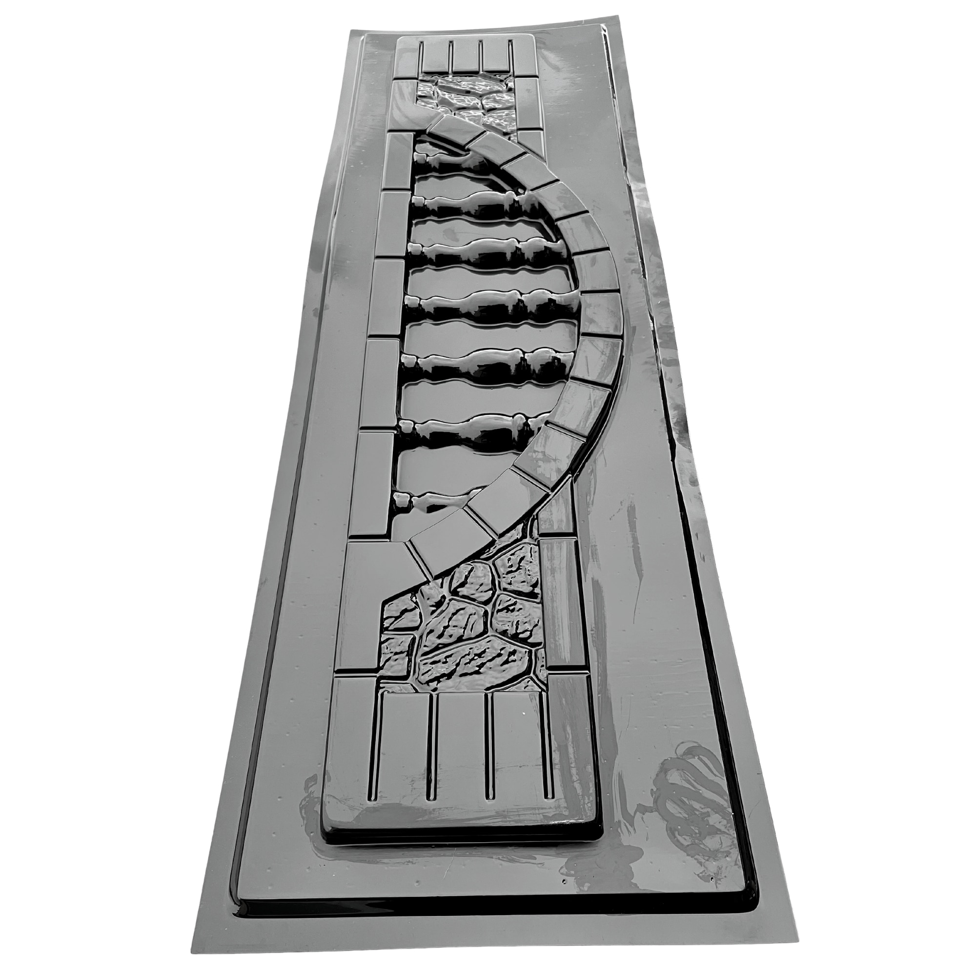 Matrita panou gard, model Rompa terminatie v3, plastic ABS, negru ...