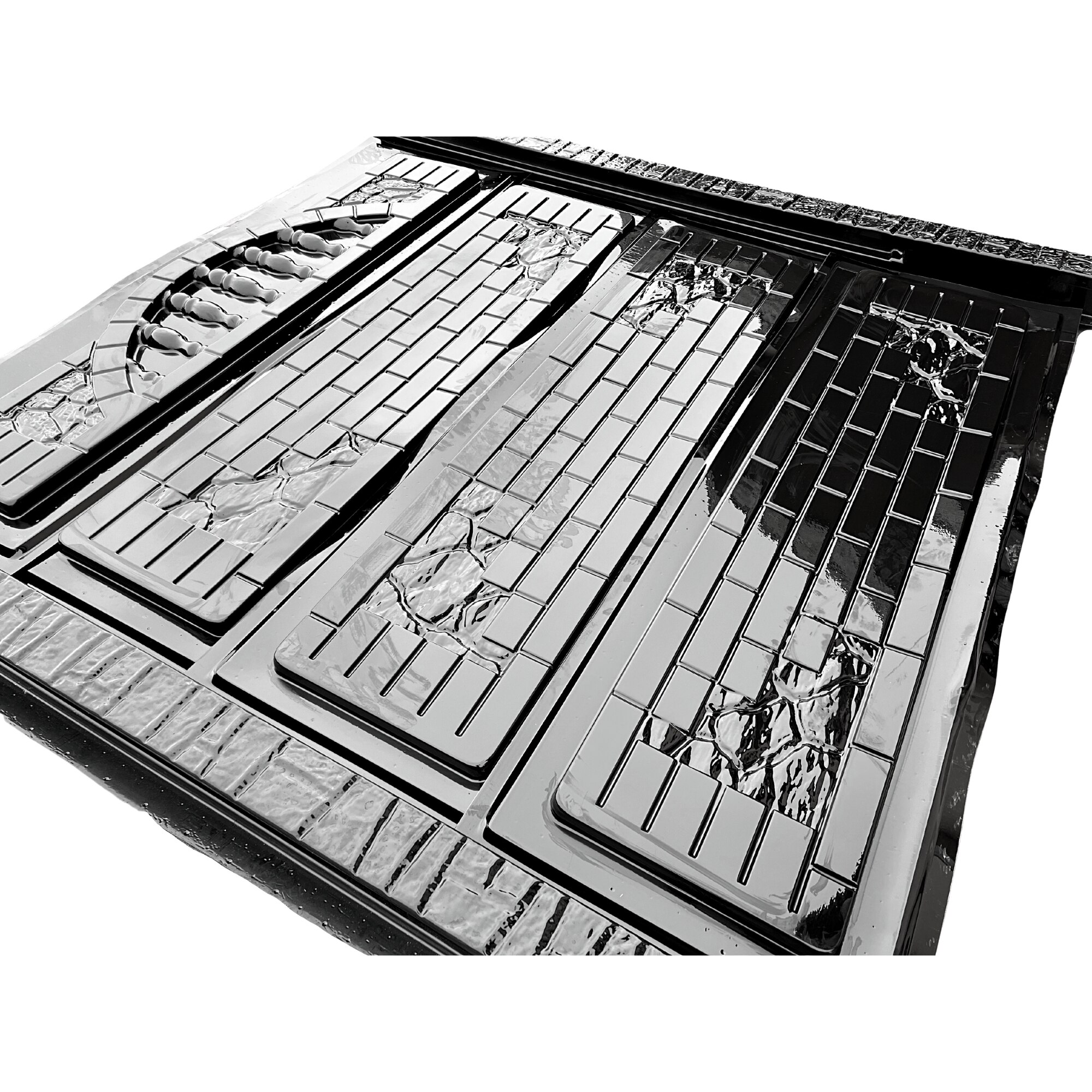 Set matrita gard, panou intreg, 3 matrite mijloc + 1 terminatie + 2 ...