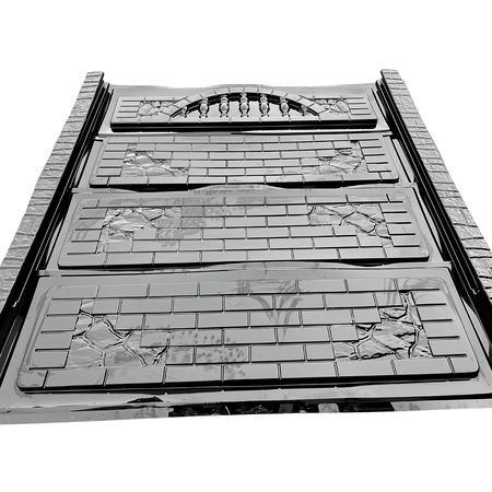 Set matrita gard, panou intreg, 3 matrite mijloc + 1 terminatie + 2 ...