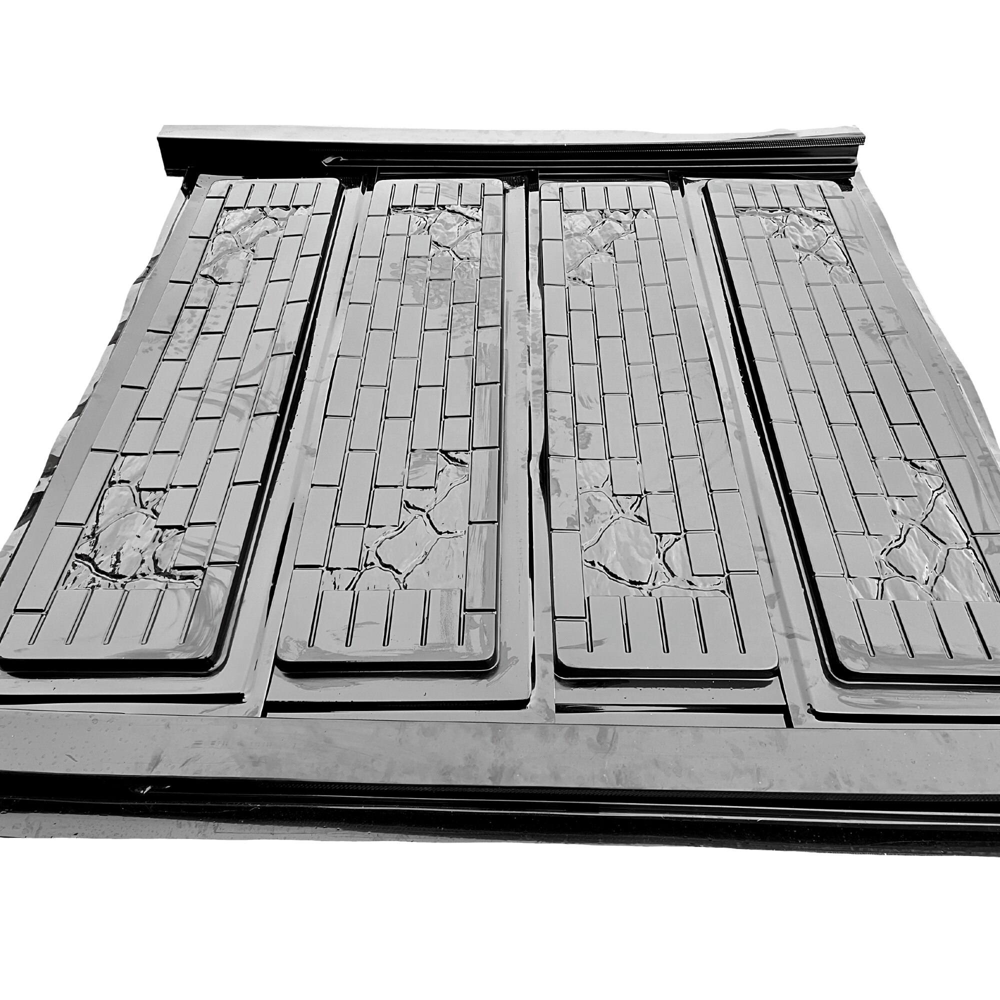 Set matrita gard, panou intreg, 3 matrite mijloc + 1 terminatie + 2 ...