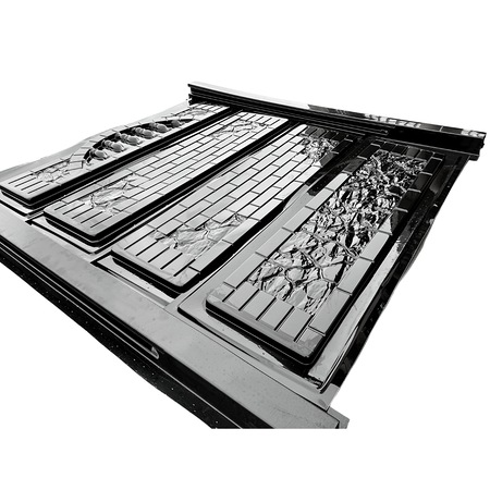 Set matrita gard, panou intreg, 3 matrite mijloc + 1 terminatie + 2 ...