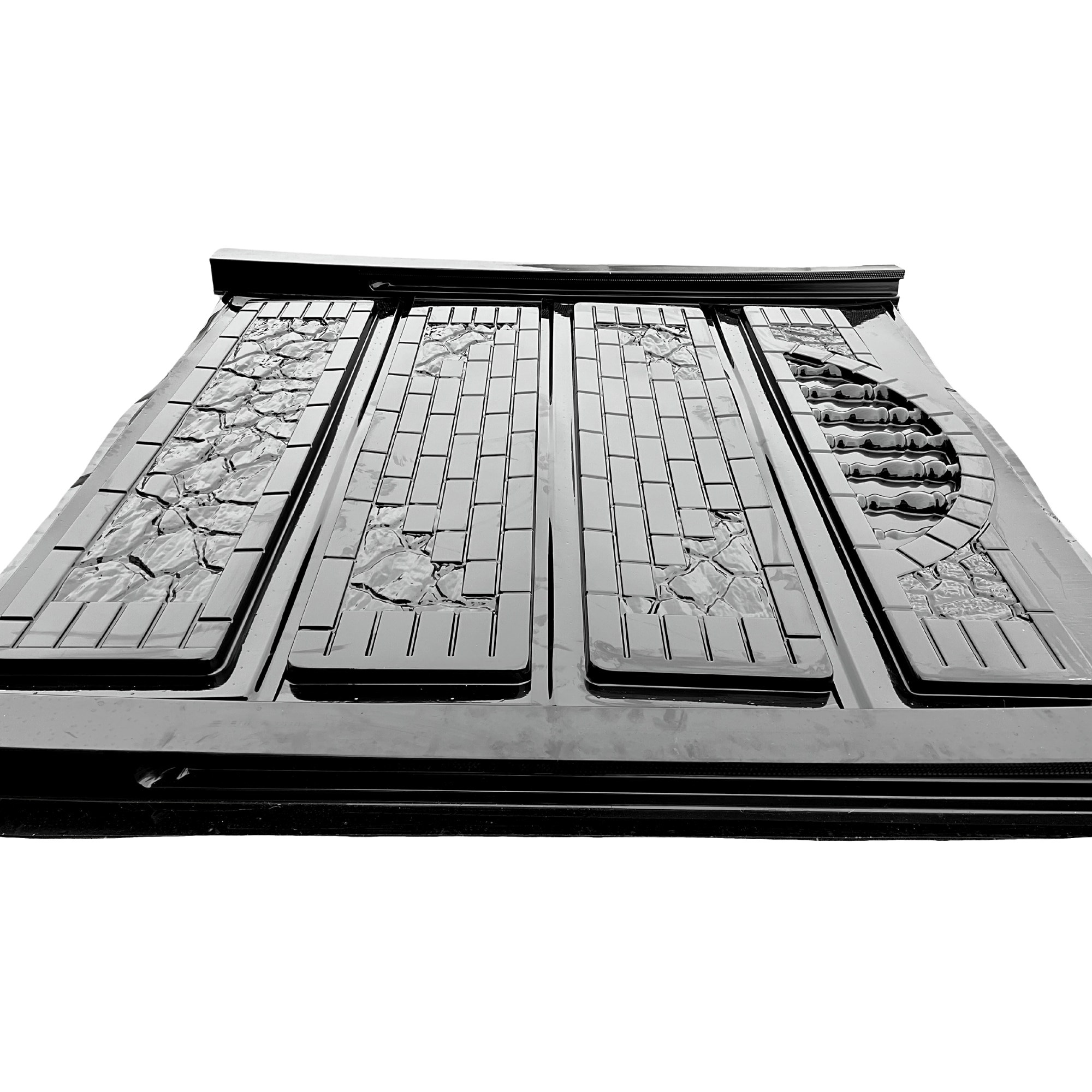 Set matrita gard, panou intreg, 3 matrite mijloc + 1 terminatie + 2 ...