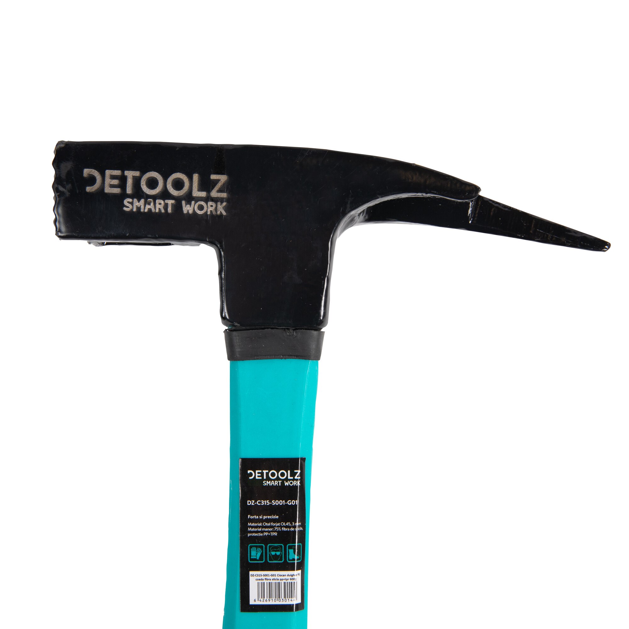 Ciocan dulgher forjat coada fibra sticla pp+pvc 600g - eMAG.ro