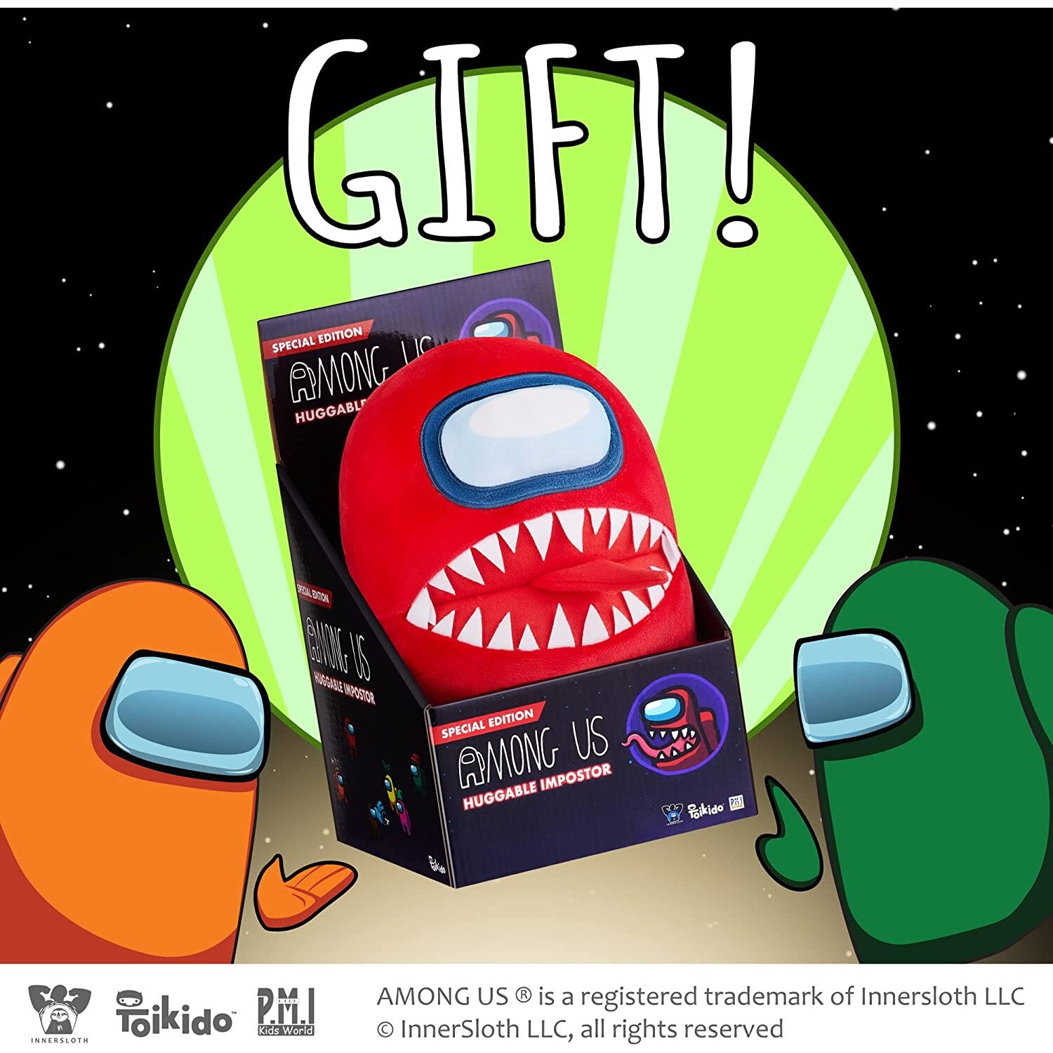 Jucarie de plus, Among Us, Impostorul Special, Gift, Rosu, 26cm - eMAG.ro