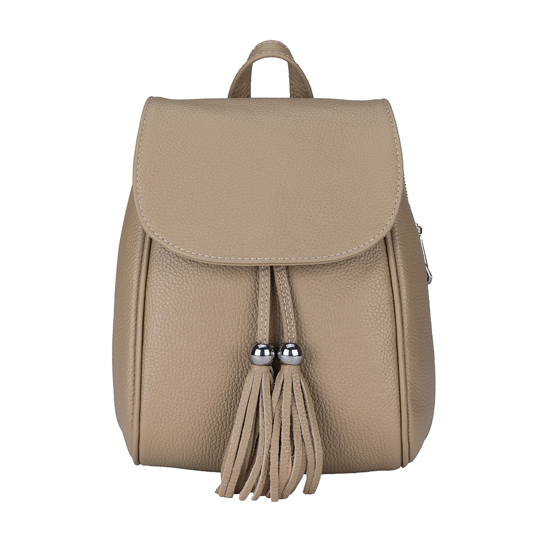 Rucsac dama, piele, Toro Nero, Cris, taupe - eMAG.ro