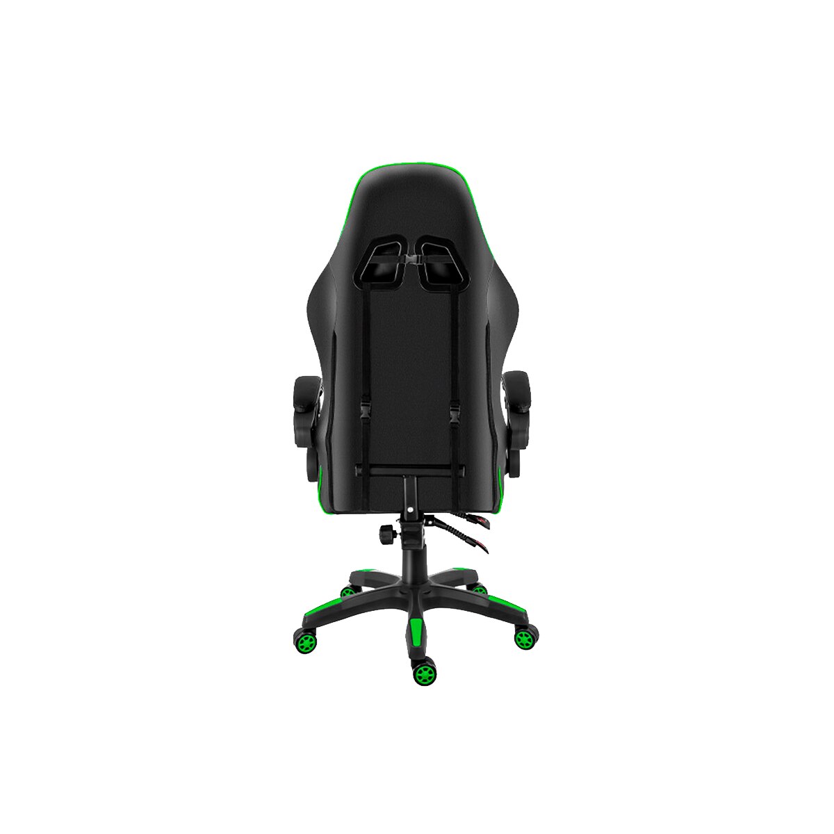 Scaun gaming verde - negru cu perne reglabile, spatar inclinabil Xzone ...