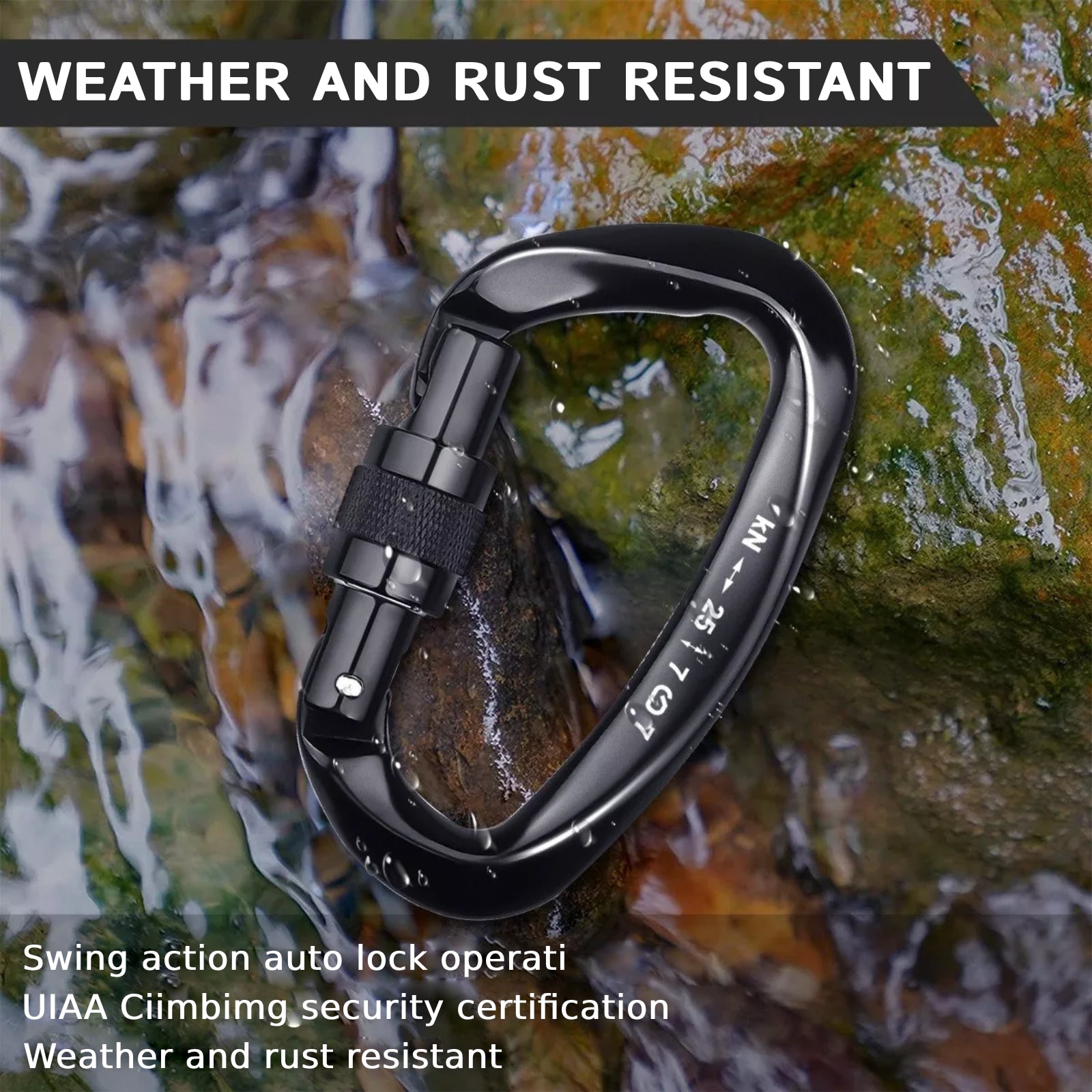 Set 2 carabiniere de alpinism, Shawnice, H807, Anti-rugina si anti ...