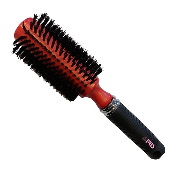 Perie rotunda de par, Iris Cosmetics, Negru/Rosu - eMAG.ro