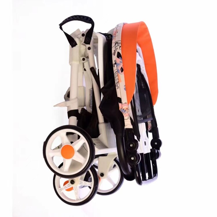 Carucior bebe cu copertina retractabila, model vacuta pentru copii ...