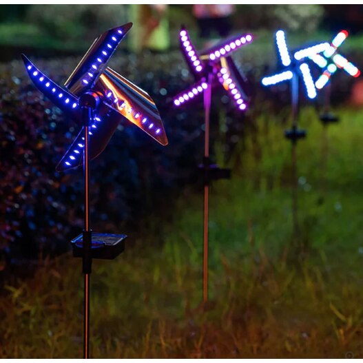 Set 2 Lampi solare pentru gradina 75x23cm model morisca RGB - eMAG.ro