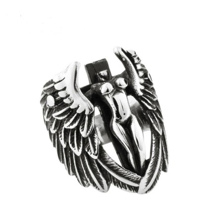 Inel inox cu inger ispititor, BeSpecial, IJC02_189, Diametru 18.9 mm ...