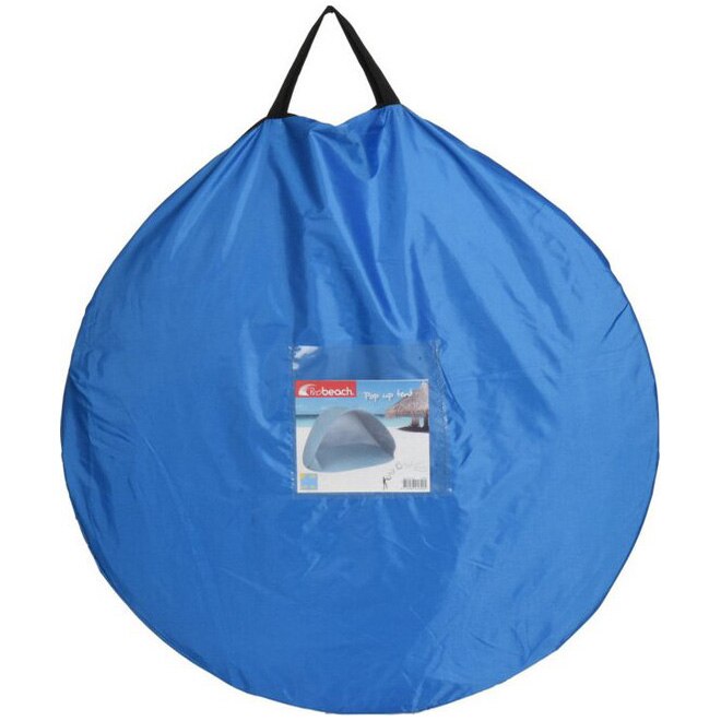 Cort plaja protectie UV 50+, 145x100x80 cm, albastru - eMAG.ro