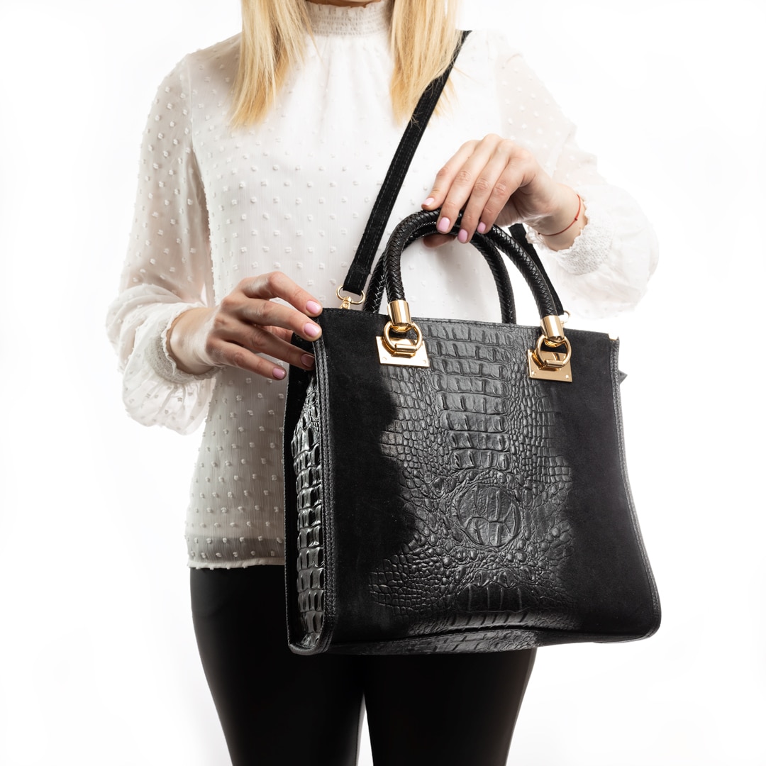 Poseta dama, piele, Toro Nero, Ava, negru - eMAG.ro