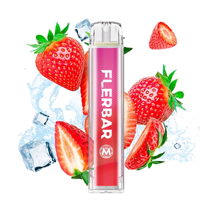 Kit Tigara Electronica Flerbar M Strawberry Ice 600 puff 20mg - eMAG.ro