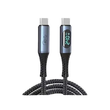 Cablu Inteligent USB Tip C 4.0 cu Display, putere 40Gbps/240W ...