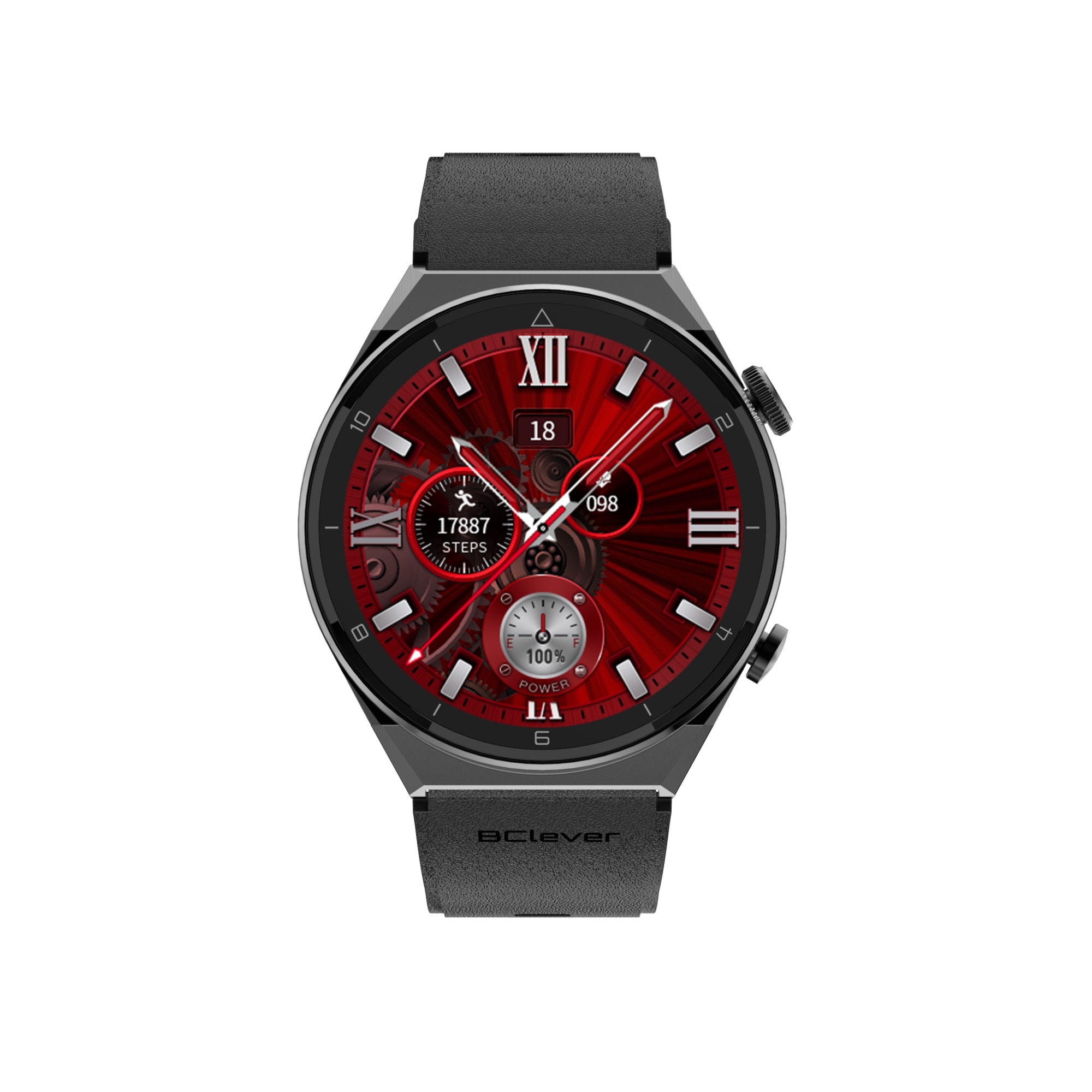 Ceas smartwatch barbati BClever® 1.45 inch, multi sport, 2 bratari ...