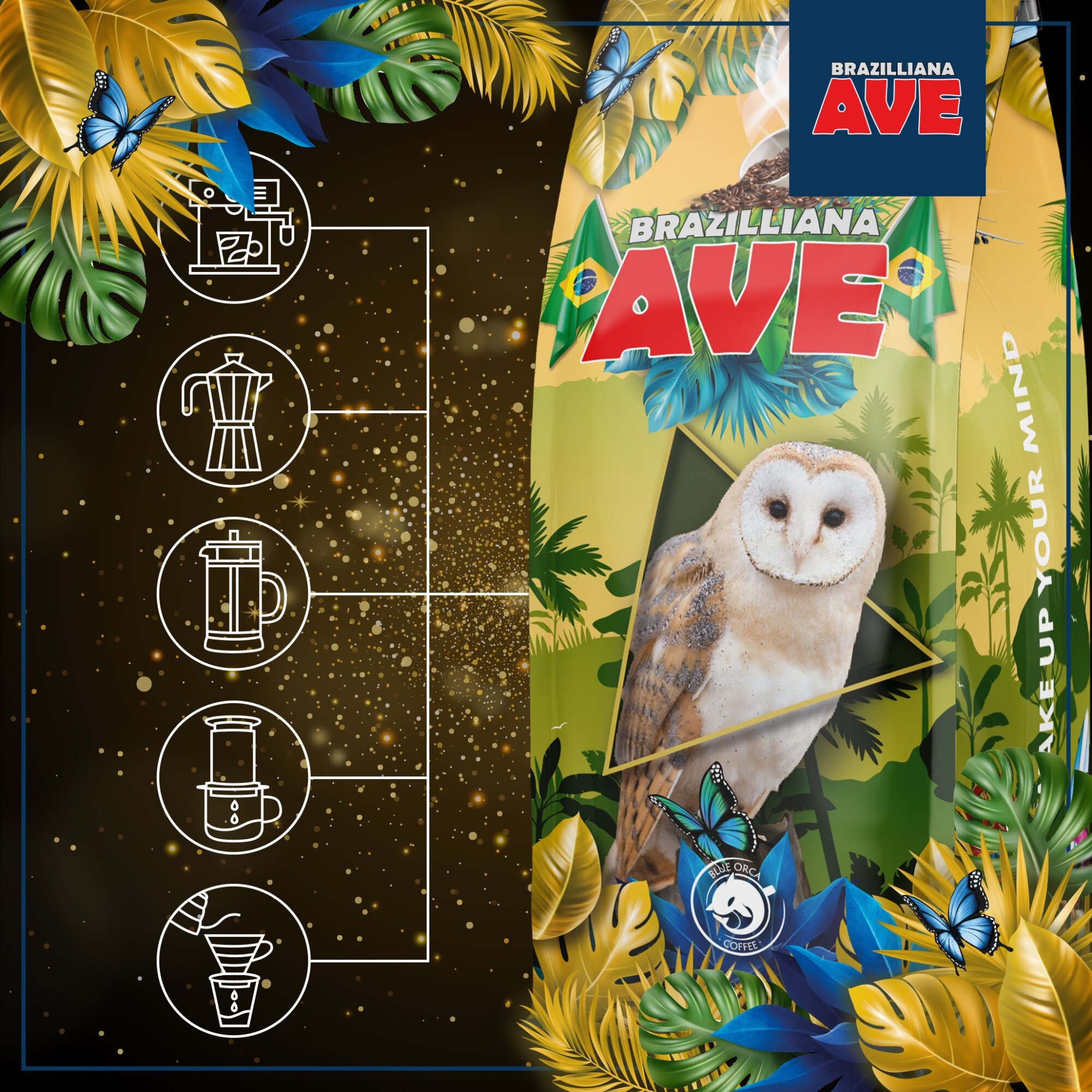 Cafea boabe, BRAZILLIA AVE, 1kg - eMAG.ro