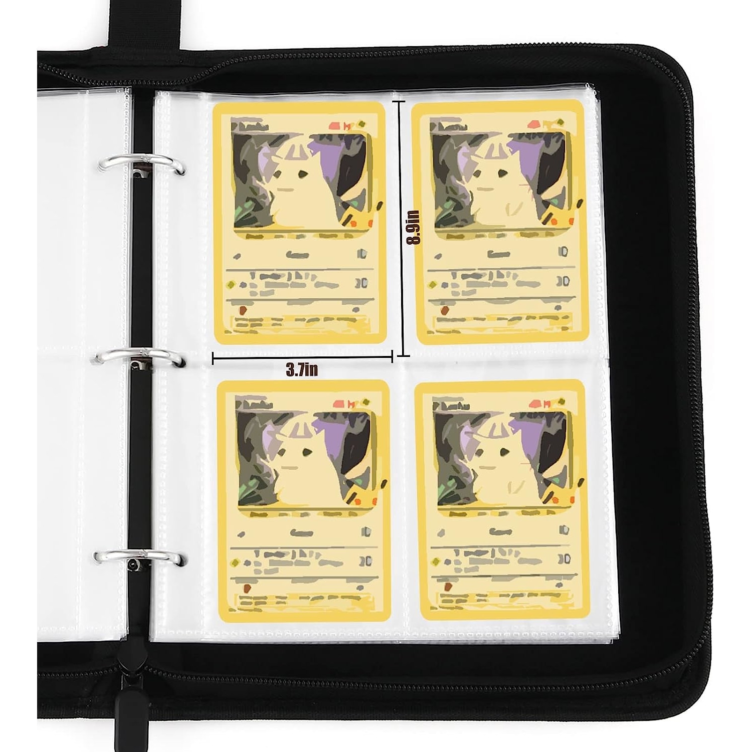 Album pentru carti joc, Pokemon, Piele ecologica, 400 Spatii depozitare ...