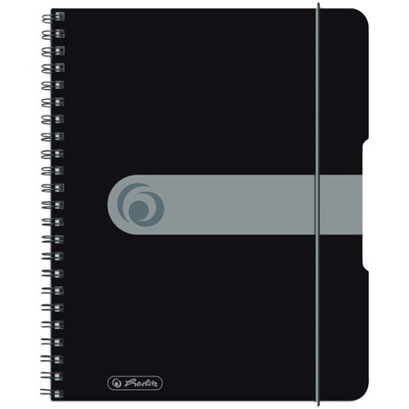 Set 2 Caiet Herlitz, A5, cu spira, 80 file, 80g/mp, coperta PP cu ...