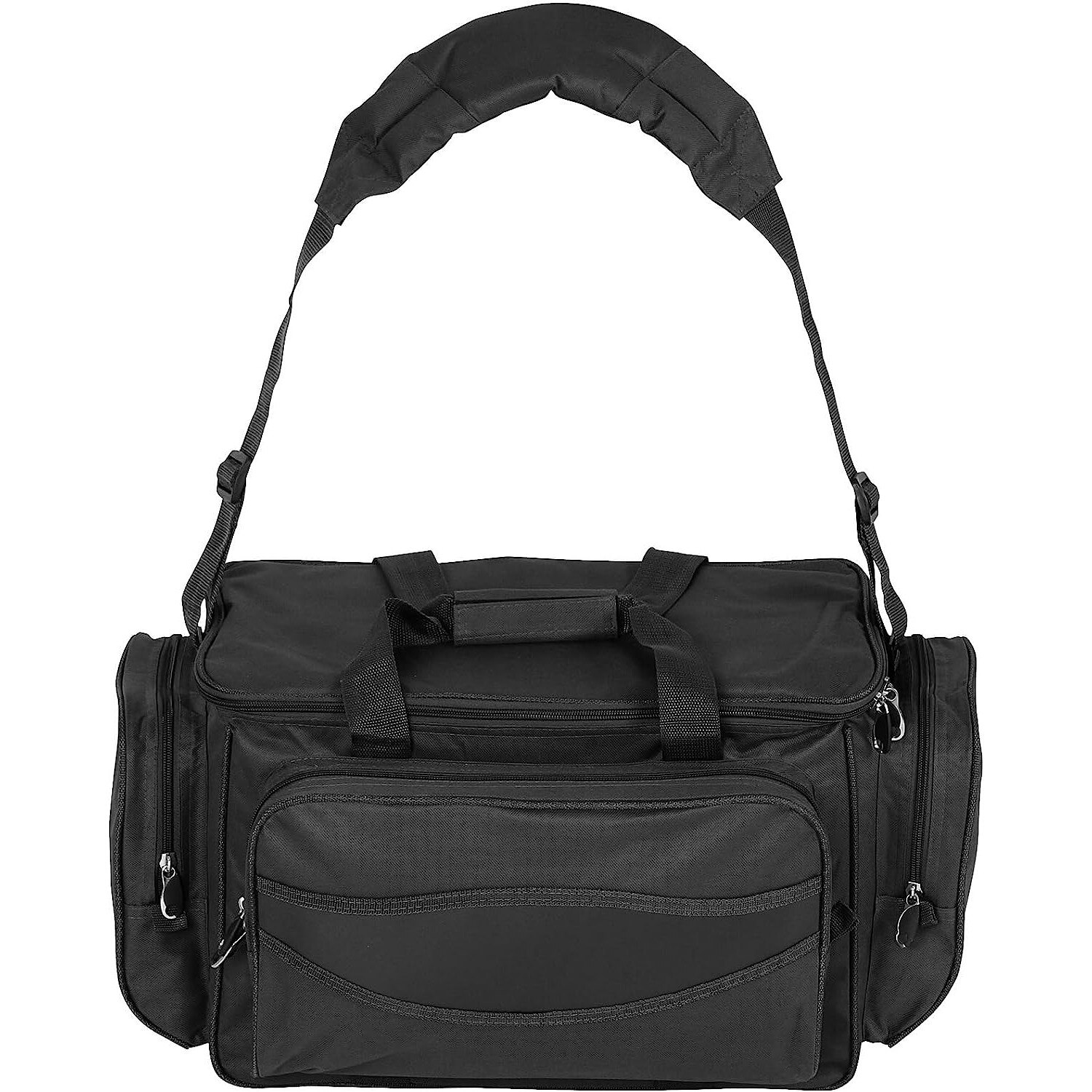 Geanta pescuit impermeabila, 4 compartimente, 56 x 31 x 30 cm, negru ...