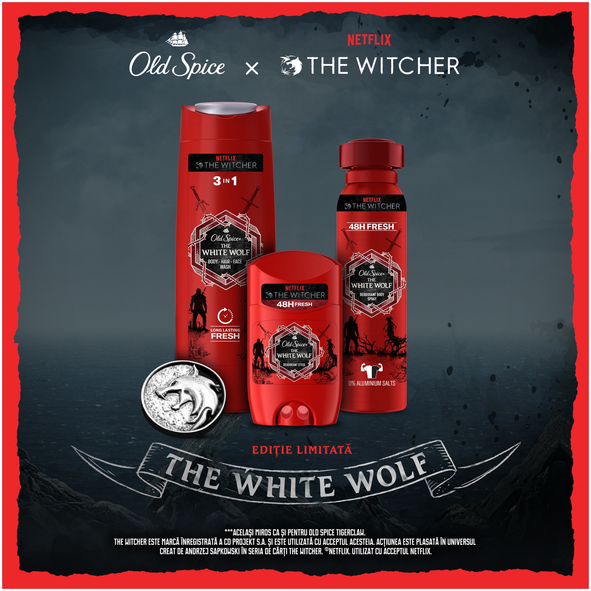 Deodorant stick Old Spice The Whitewolf, editie limitata The Witcher ...