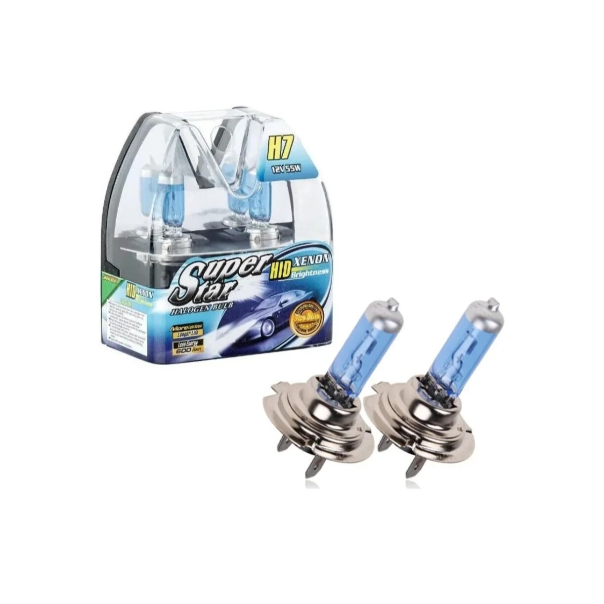 Set 2 Becuri Auto, Super Star H7, 12V 55W, PX26d - eMAG.ro