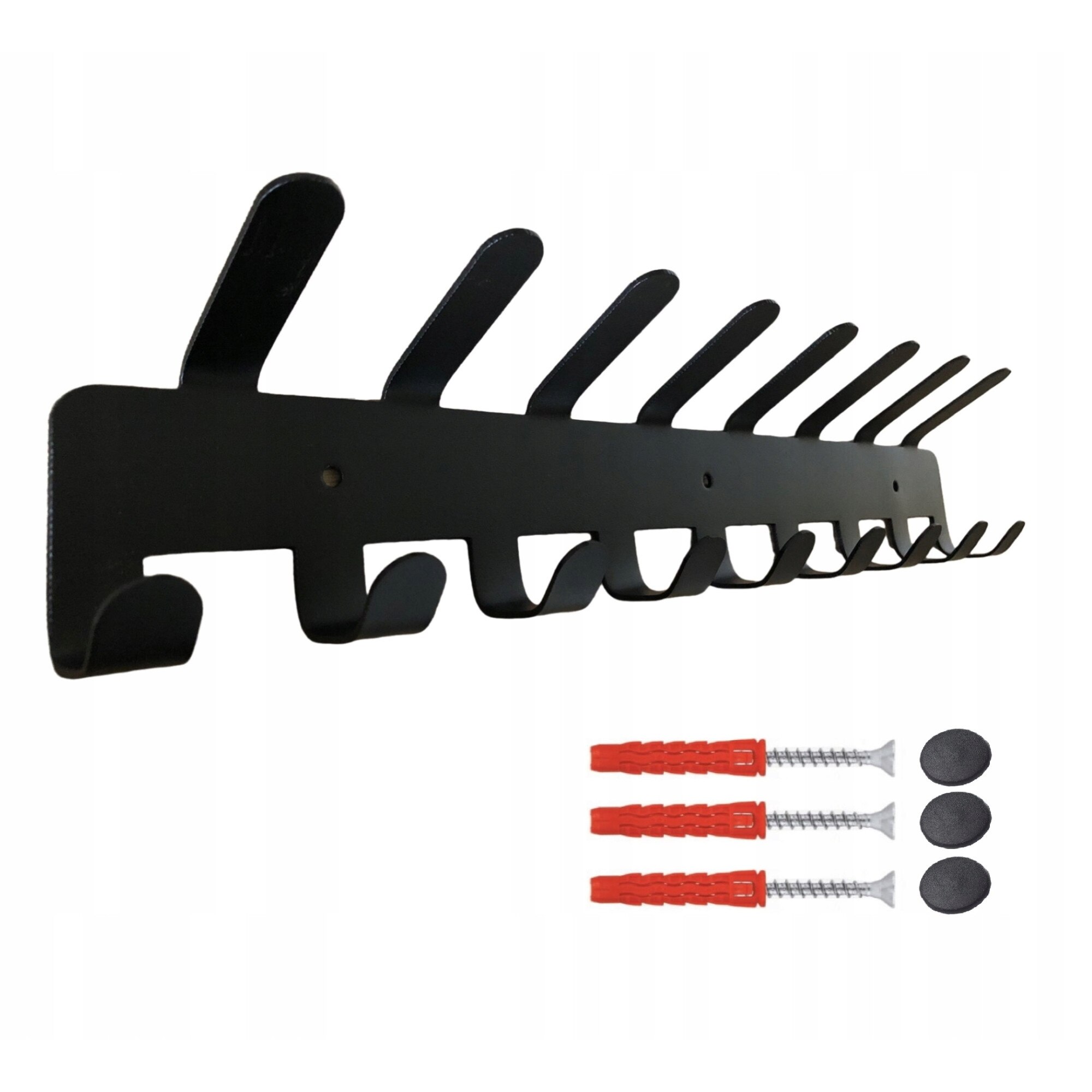 Set 2 cuiere de perete, Stalform, Otel, Negru - eMAG.ro