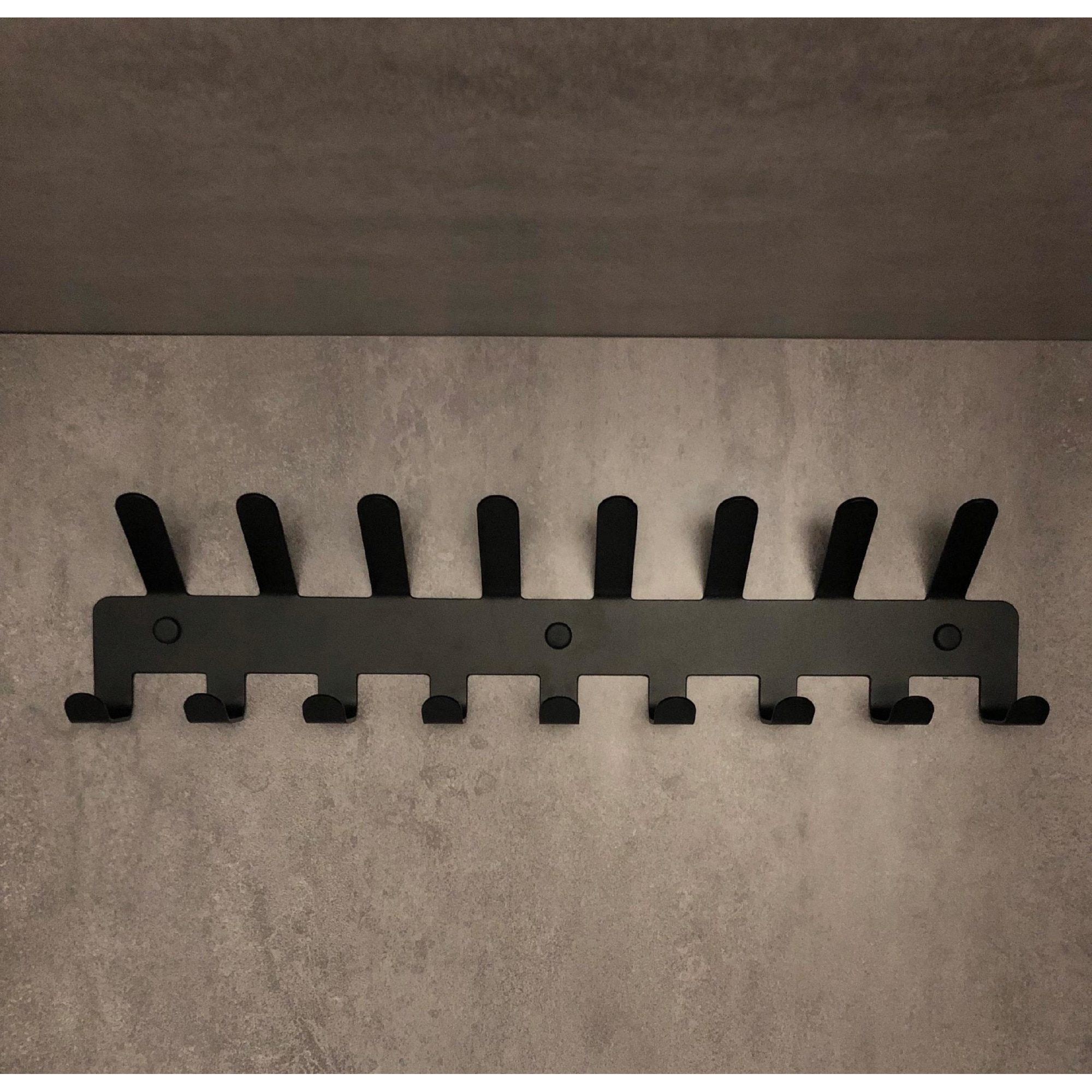 Set 2 cuiere de perete, Stalform, Otel, Negru - eMAG.ro