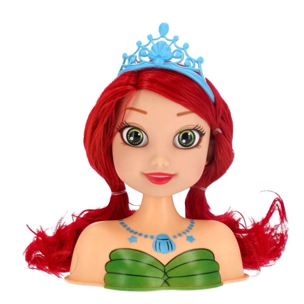 Cap de papusa pentru aranjat parul, Mega creative, Plastic, 21x22x9cm ...