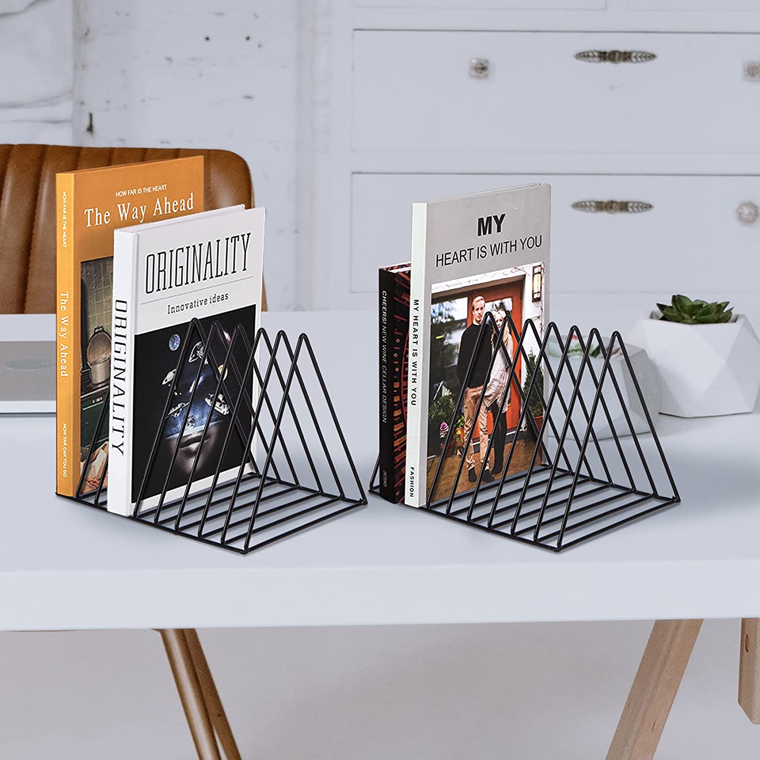 Set 2 suporturi pentru reviste, Multifunctionale, Negru - eMAG.ro