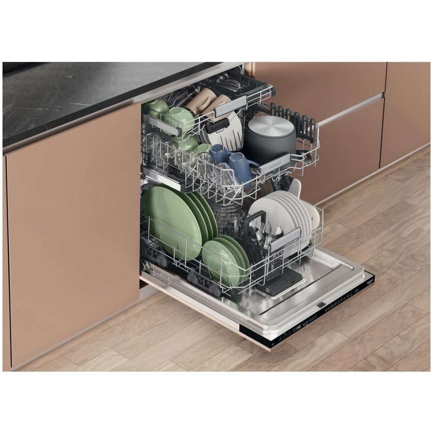 Съдомиялна за вграждане Hotpoint H8IHP42L, 14 комплекта, 10 програми ...