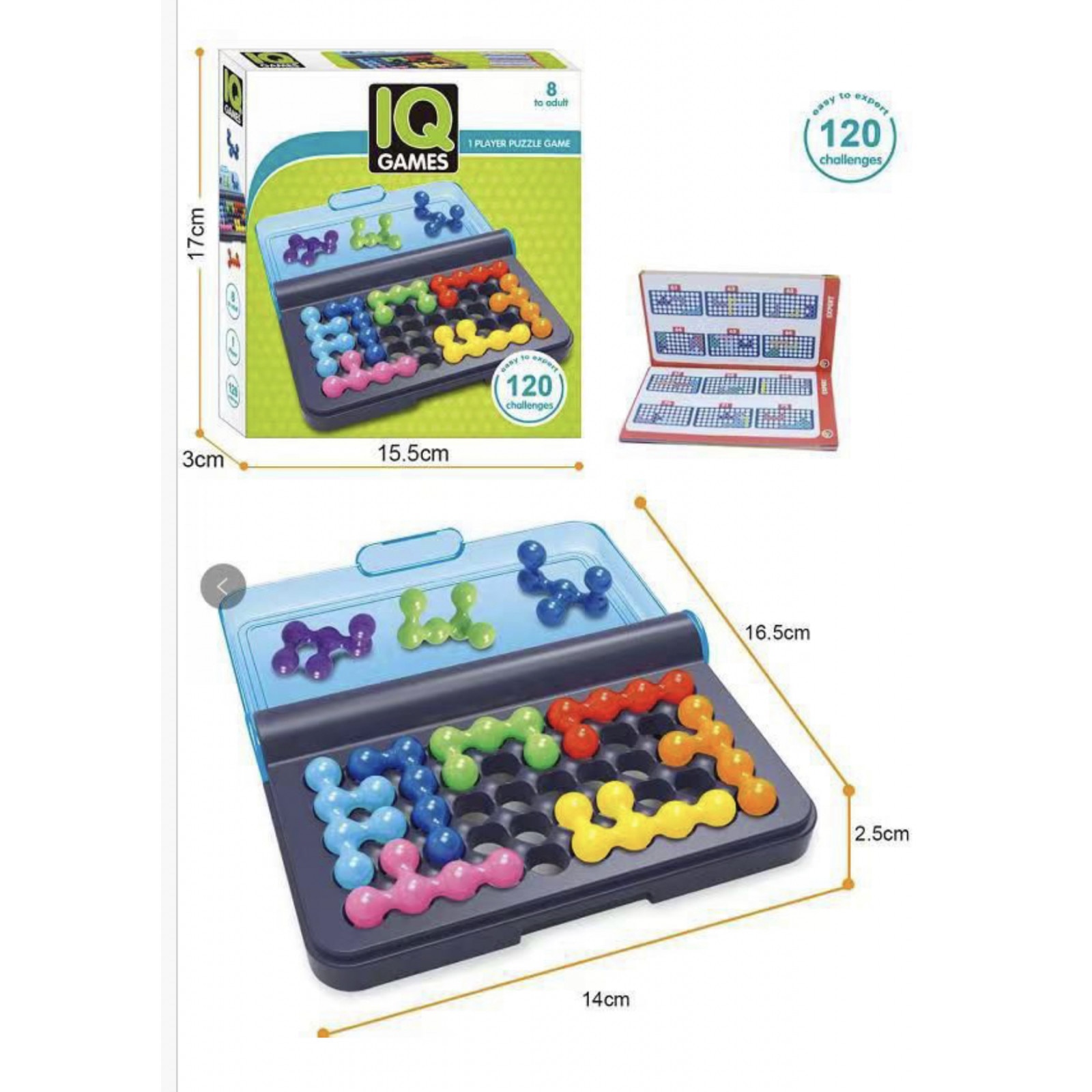 Joc de logica IQ Games cu 120 provocari - Creative Button - eMAG.ro