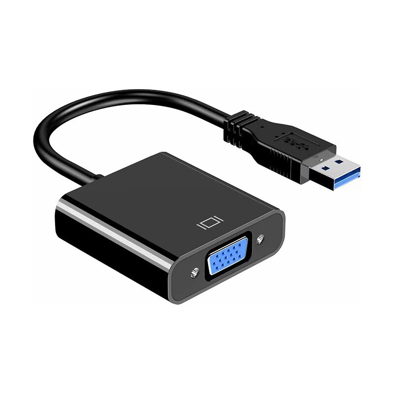 Adaptor pentru monitor, USB 3.0/VGA, Negru - eMAG.ro