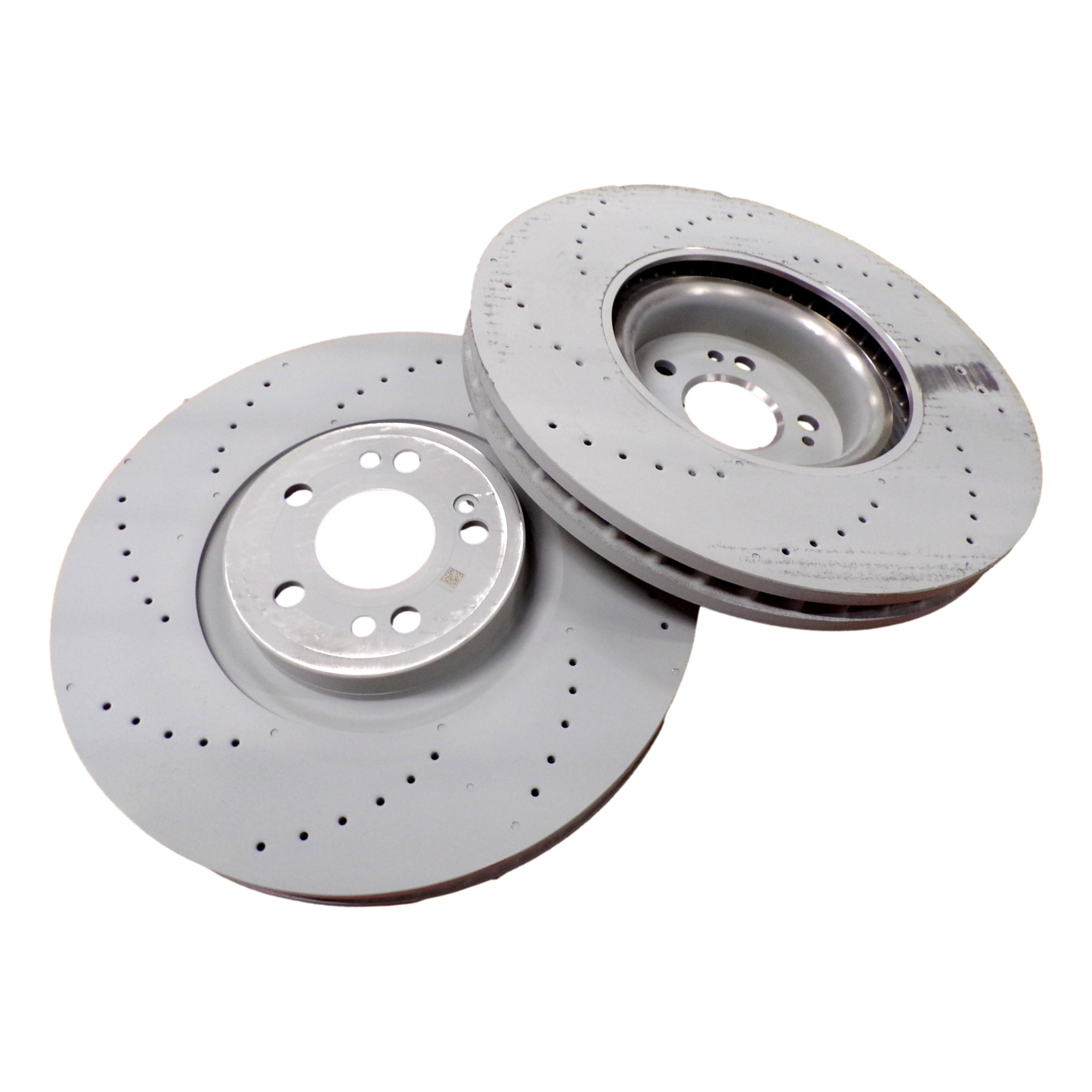 Set 2 Discuri de frana, MERCEDES-BENZ, GLE/W167, Argintiu - eMAG.ro