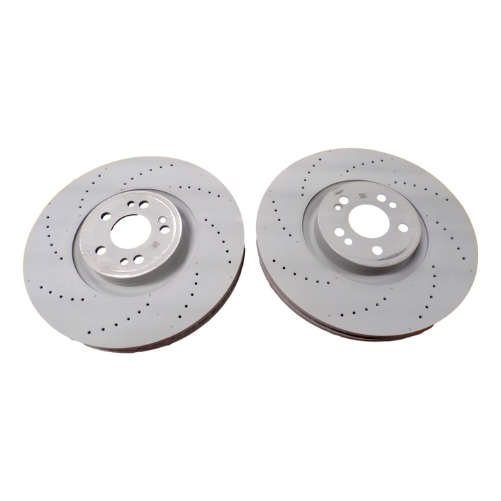 Set 2 Discuri de frana, MERCEDES-BENZ, GLE/W167, Argintiu - eMAG.ro