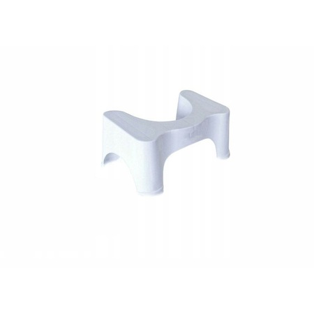 Taburet Toaleta, Plastic, 42 x 26,5 x 17 cm, Alb - eMAG.ro