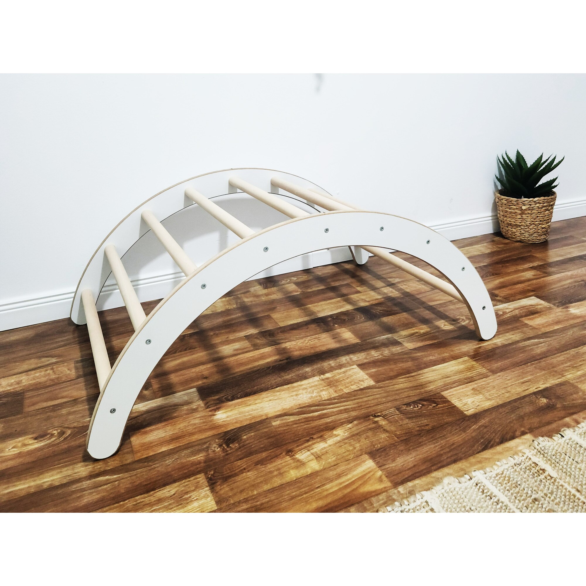 Semicerc Pikler tip montessori cu perna neagra - eMAG.ro