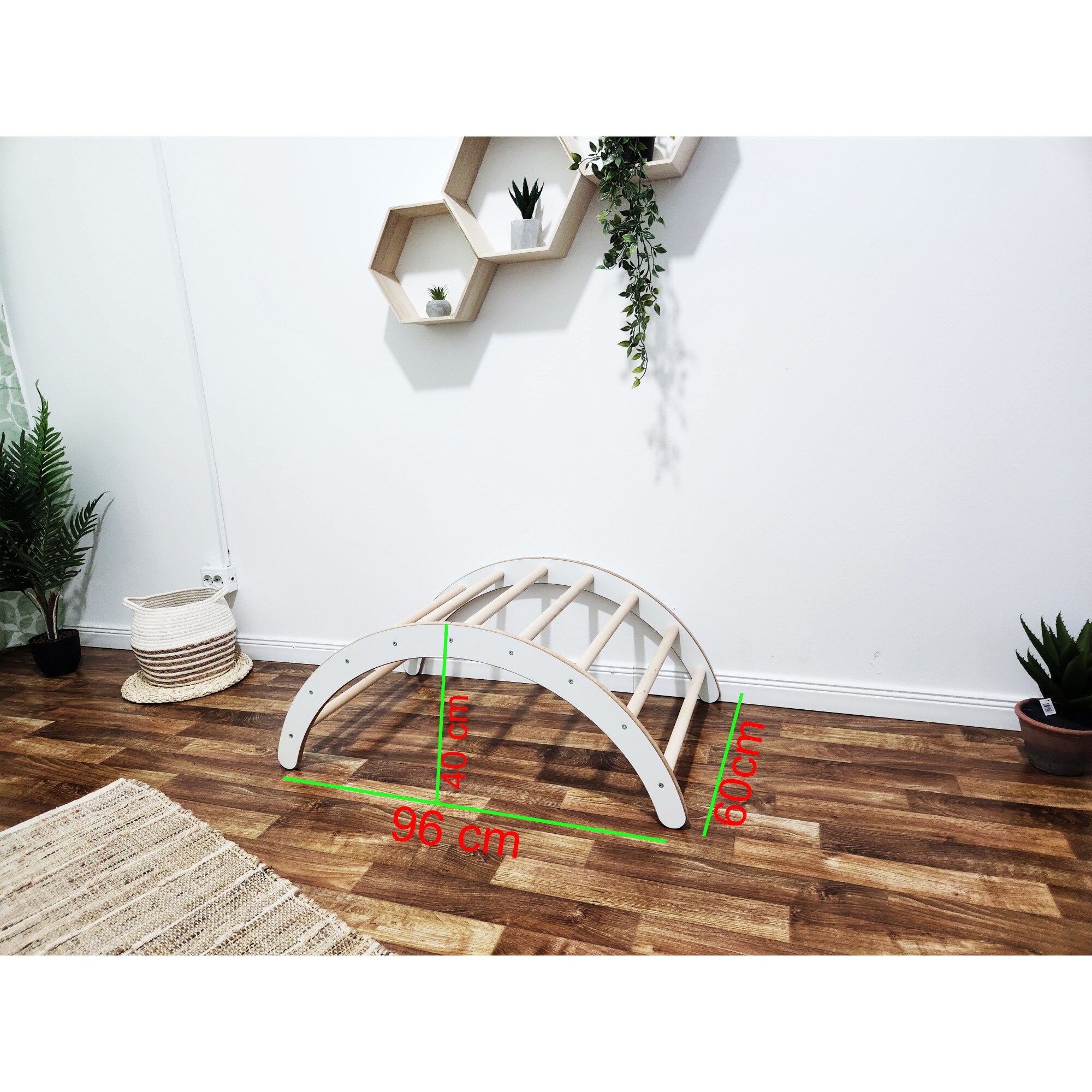 Semicerc Pikler tip montessori cu perna albastra - eMAG.ro