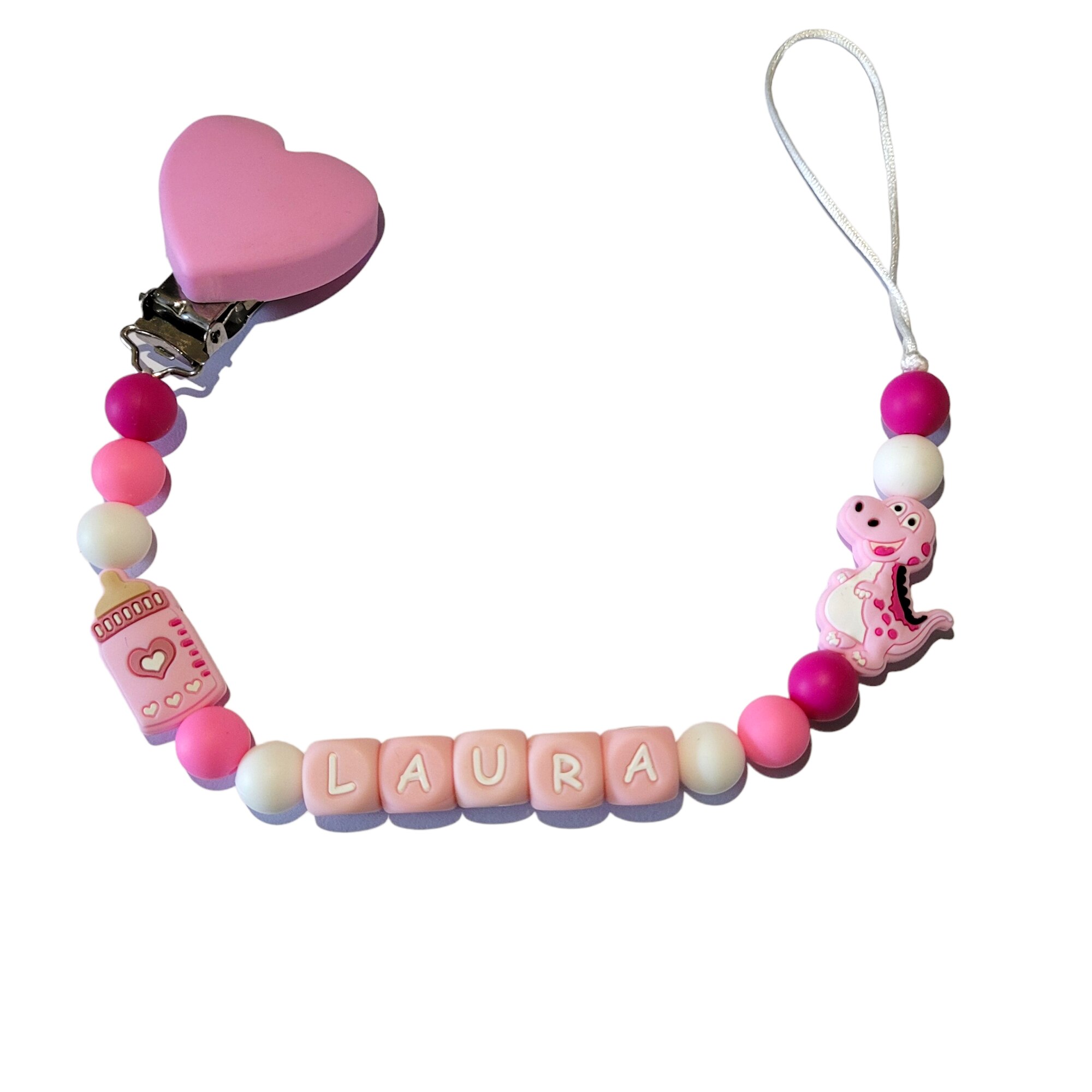 Lantisor pentru suzeta din silicon alimentar Bombon - eMAG.ro