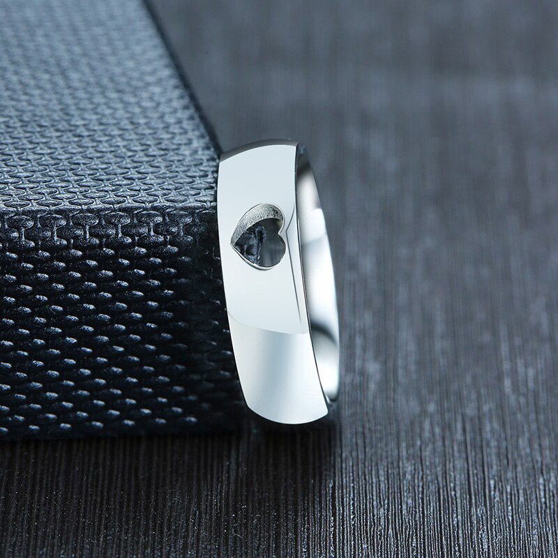 Inel inox cu inima decupata, BeSpecial, IJC14_182, Diametru 18.2 mm ...