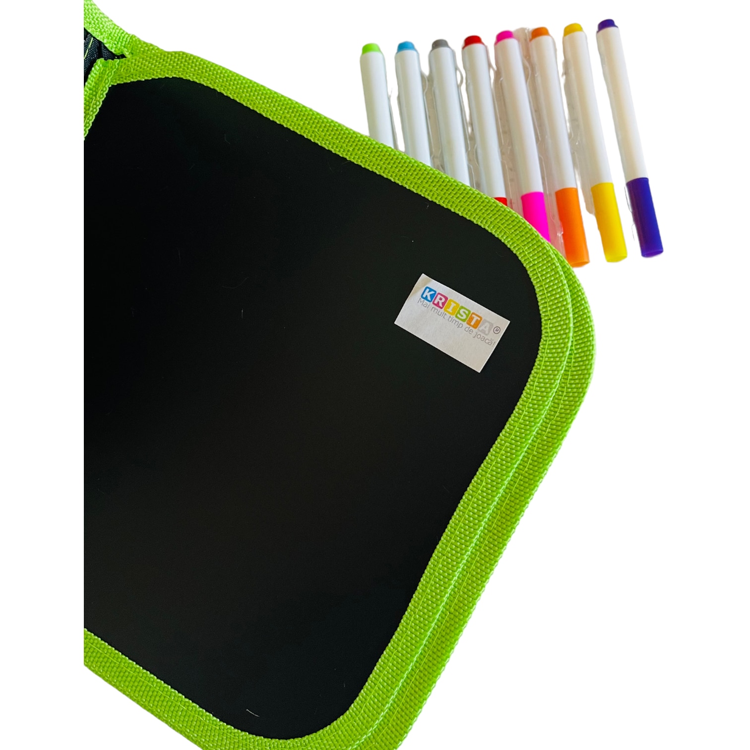 Carte textila de colorat cu 6 pagini, reutilizabila, cu carioci, Ocean ...