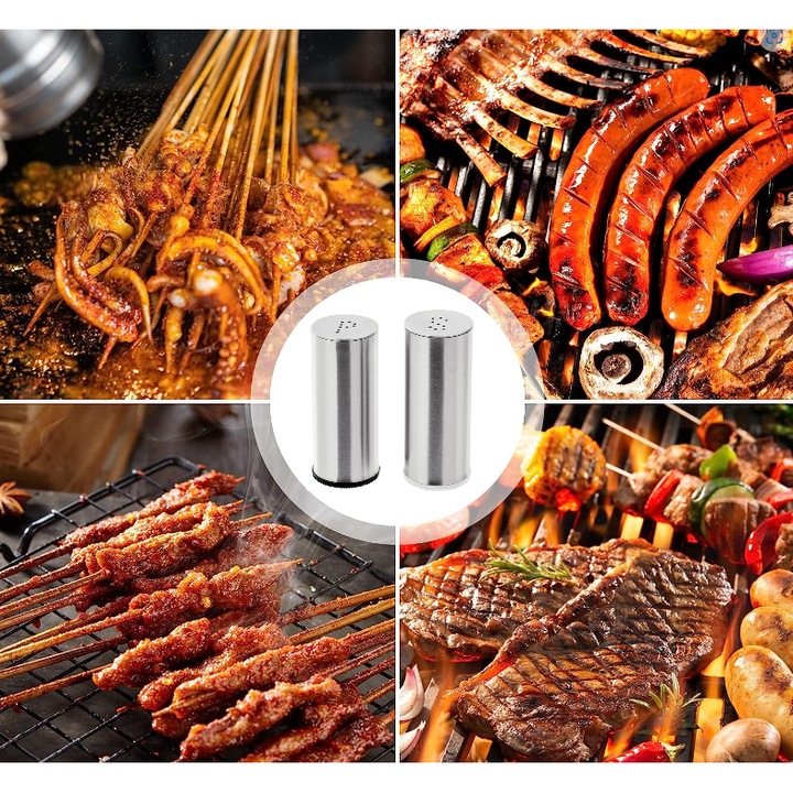 Set 2 solnite, inox, Syamag, 7x3 cm - eMAG.ro