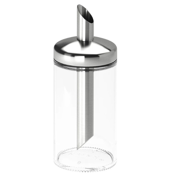 Solnita pentru zahar, sticla/inox, Syamag, 15x6 cm - eMAG.ro