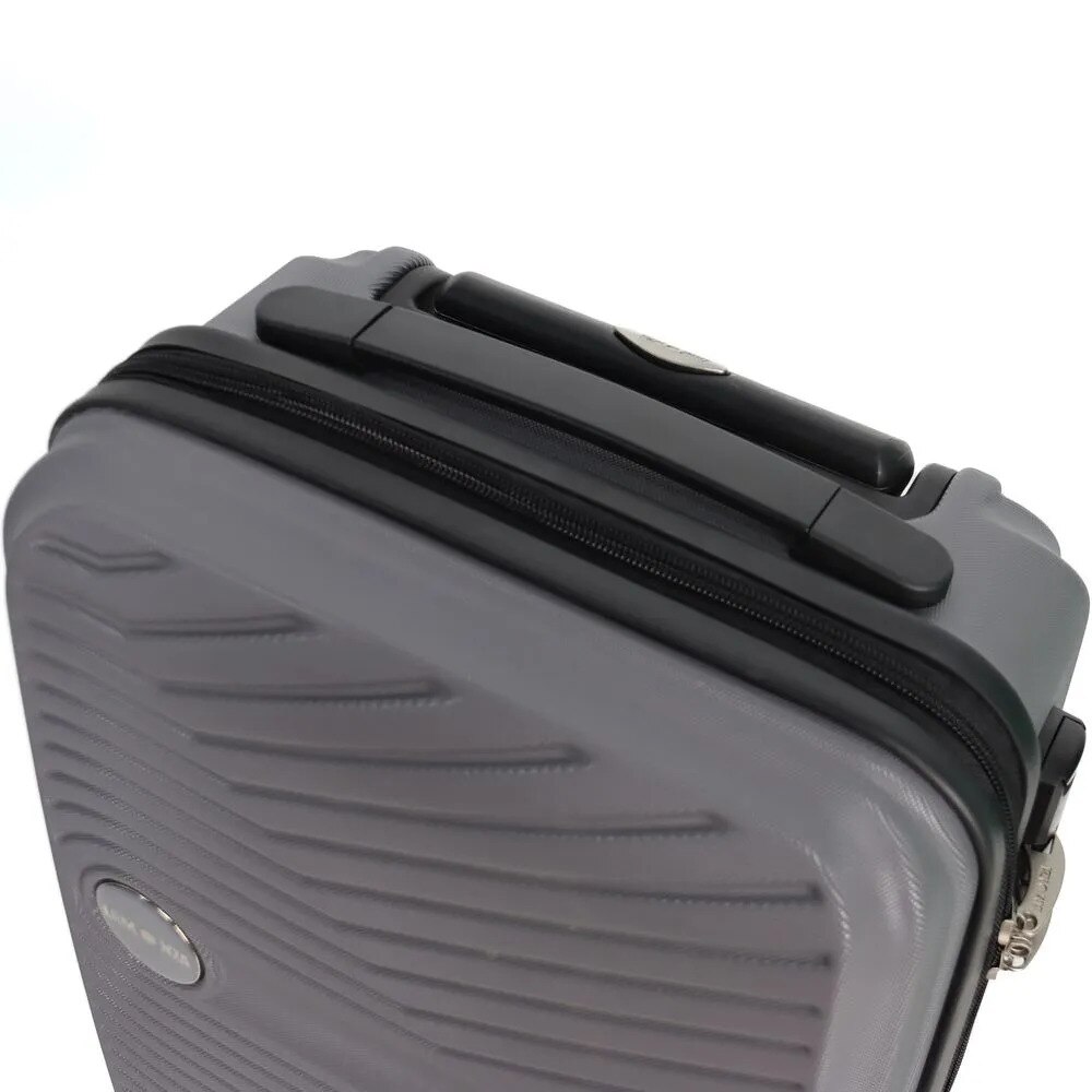 Troler Mic Cabina Avion, Lamonza Rivoli, ABS, 2 roti, 40x30x20 cm, Gri ...